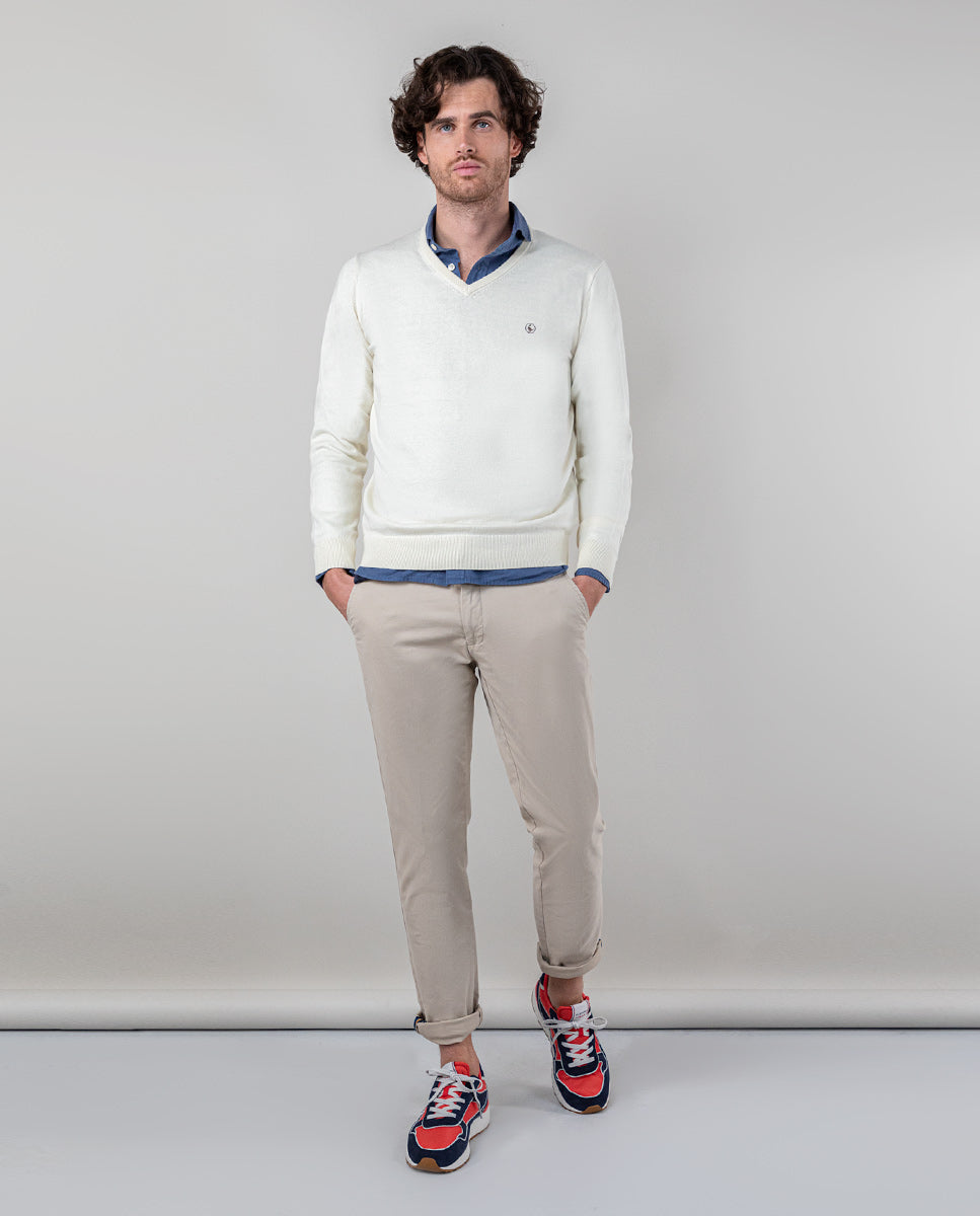 El Ganso | Pantalón Chino Básico Beige para hombre – El Ganso MX